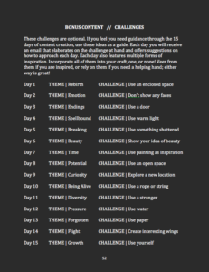 15 Day CONTENT CREATION Challenge – Promoting Passion