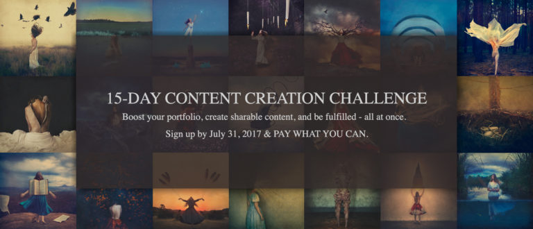 15 Day CONTENT CREATION Challenge – Promoting Passion